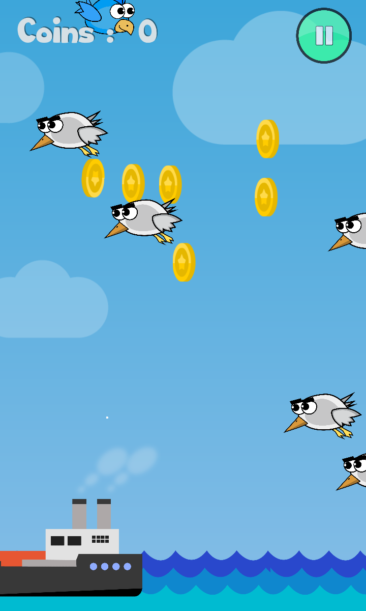 Bird vs Gulls - xCode iOS Project and Buildbox Game Template (64bit) by RgzStudioTeam